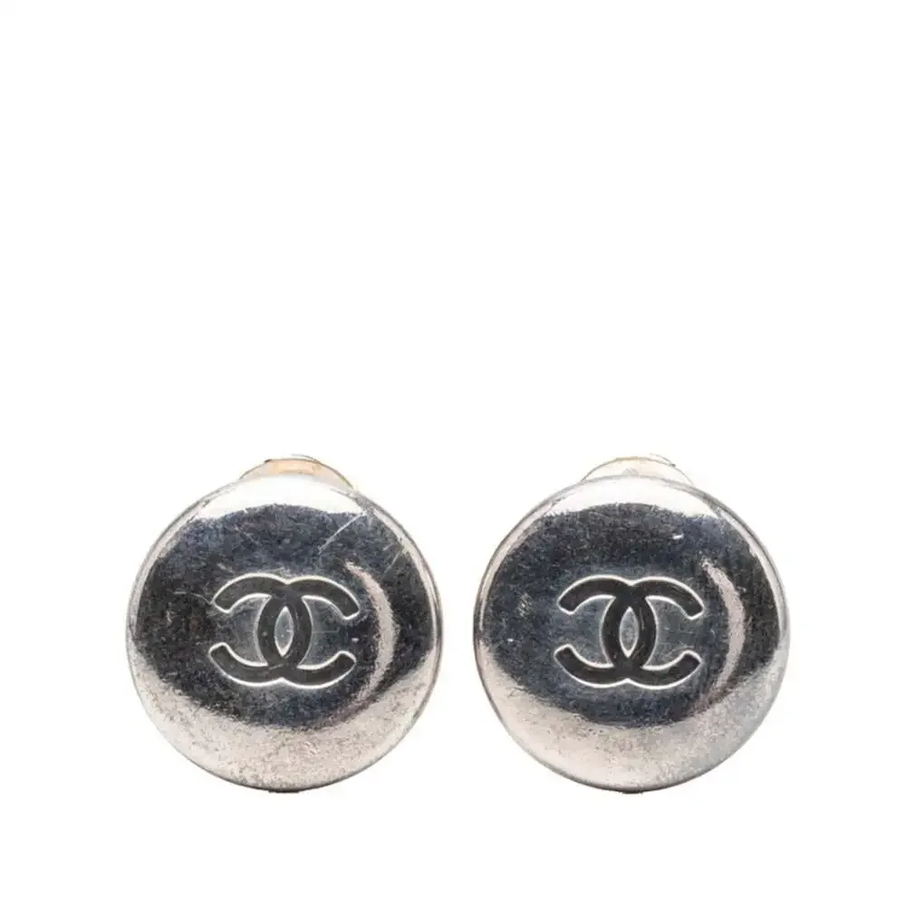 CHANEL | Jewelry | Chanel Cc Logo Clipon Earrings Silver 246739c67b ...